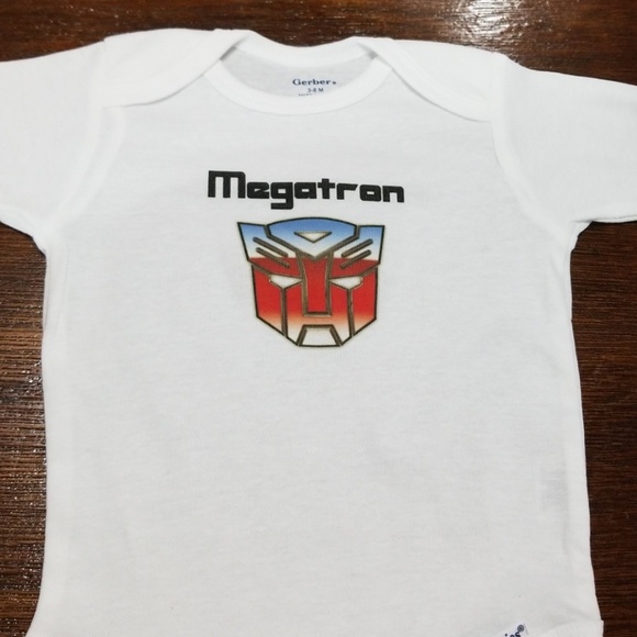 Gerber | One Pieces | Megatron Custom Printed Baby Ones I | Poshmark